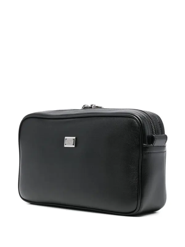 Dolce & Gabbana Leather Messenger Bag - Black