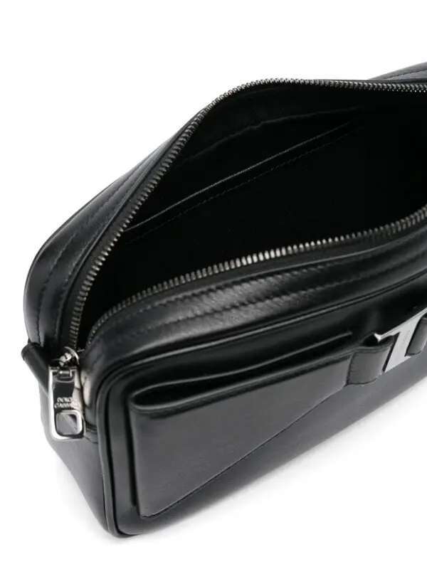 Dolce & Gabbana Leather Messenger Bag - Black