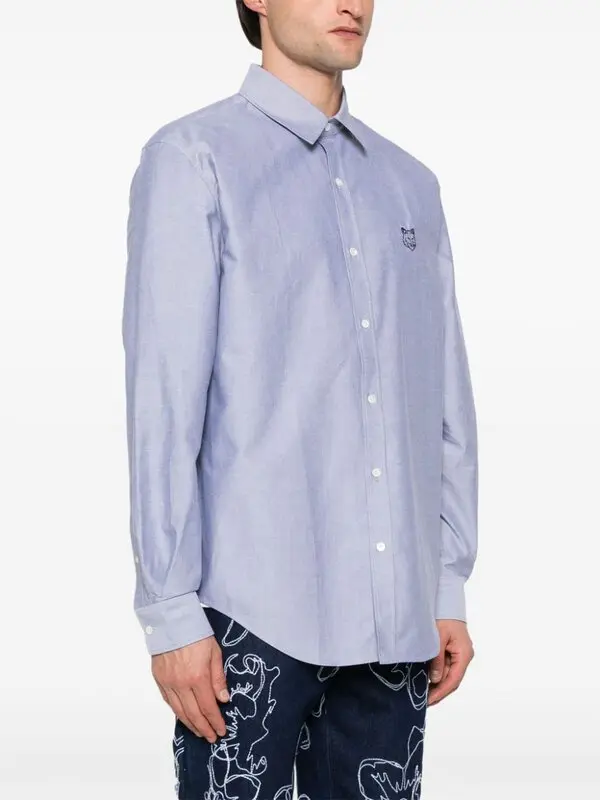 Maison Kitsuné Contour Fox Head Shirt - Blue