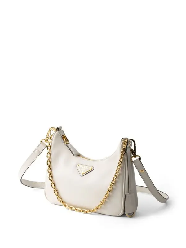 Prada Mini Re-edition Shoulder Bag - White