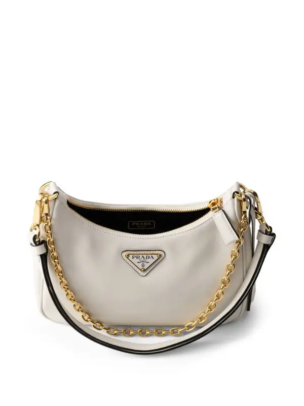 Prada Mini Re-edition Shoulder Bag - White