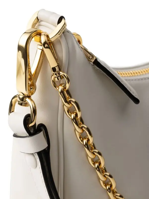 Prada Mini Re-edition Shoulder Bag - White