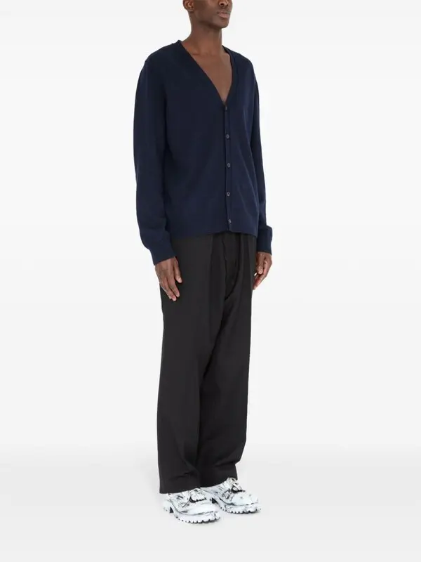 MAISON MARGIELA Wool Cardigan - Blue