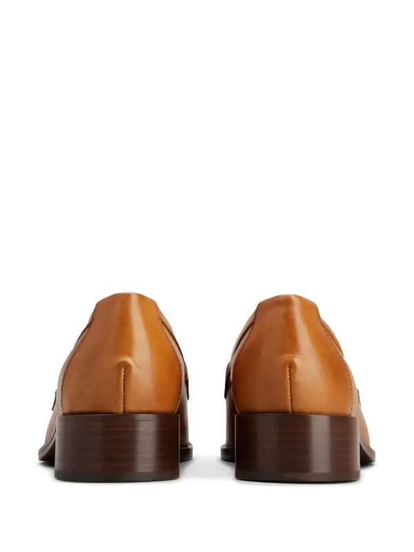 TOD'S 35mm Leather Loafers - Brown