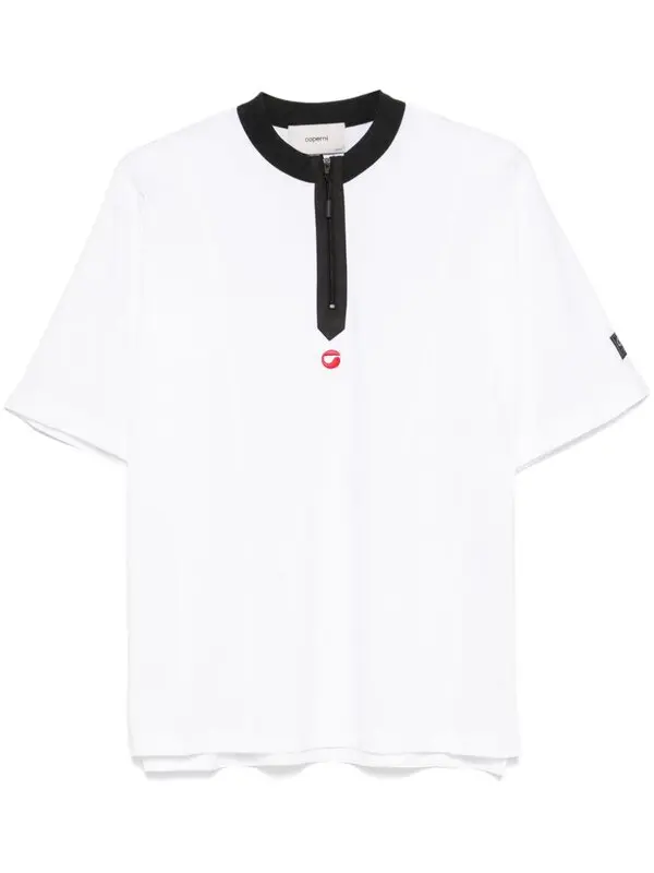 Coperni Zipper Neck T-shirt - White