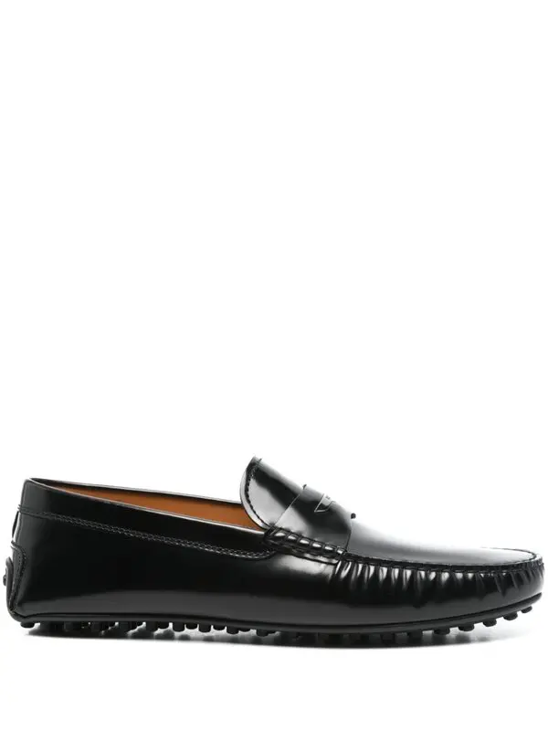 TOD'S Leather Loafers - Black