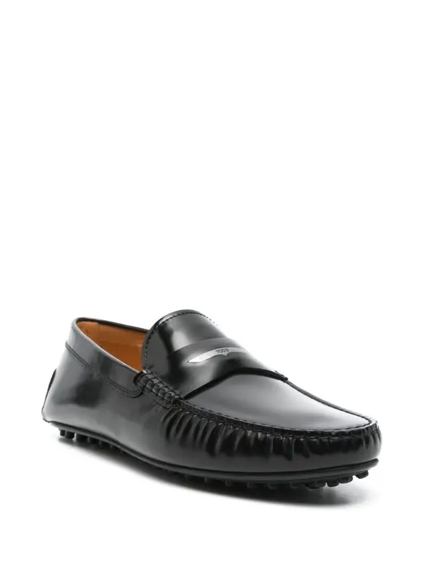 TOD'S Leather Loafers - Black