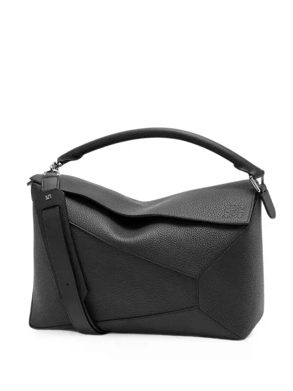 Loewe Large Puzzle Edge Shoulder Bag - Black