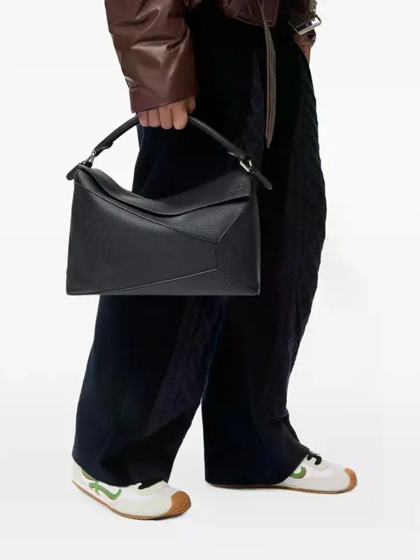Loewe Large Puzzle Edge Shoulder Bag - Black