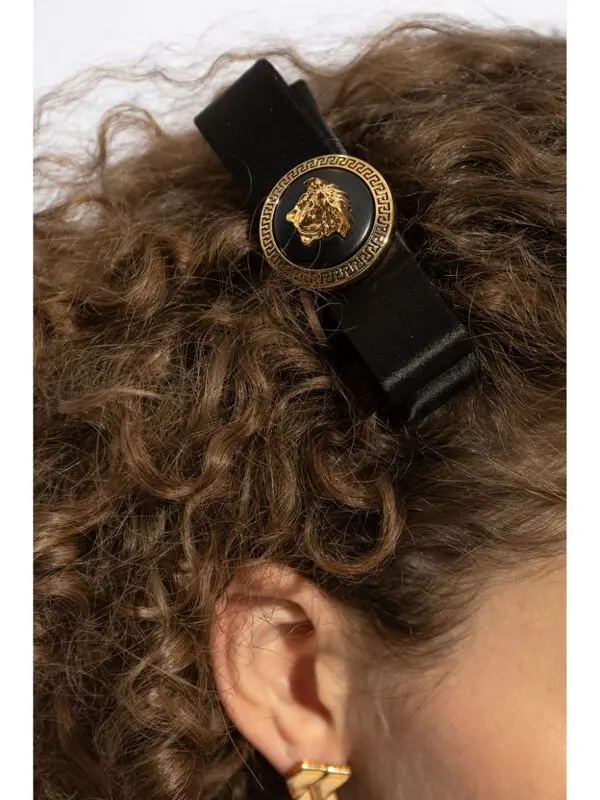 Versace Nastro Hair Clip - Black