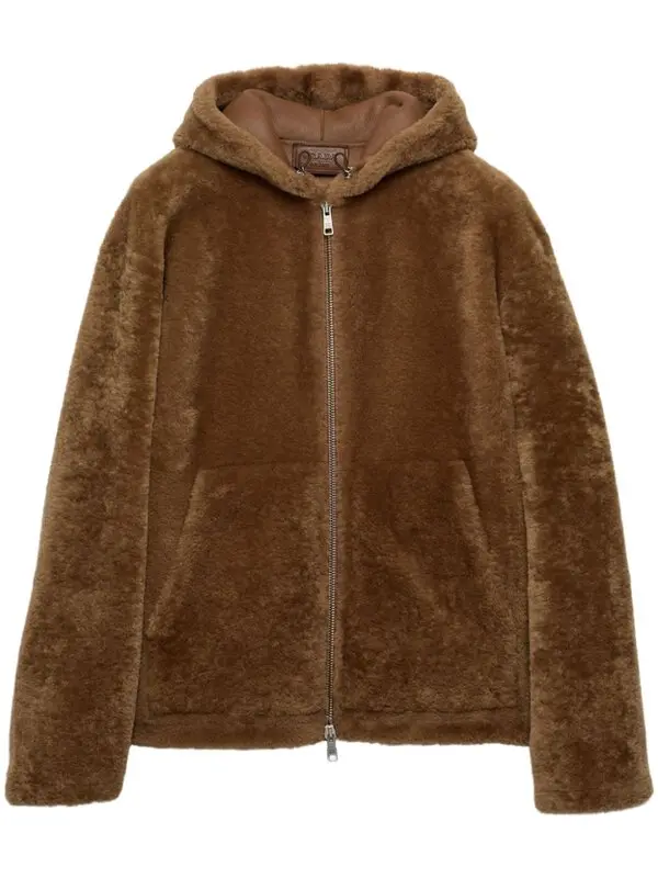 Prada Shearling Jacket - Brown