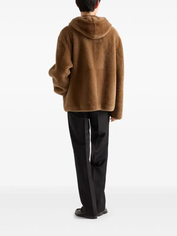 Prada Shearling Jacket - Brown