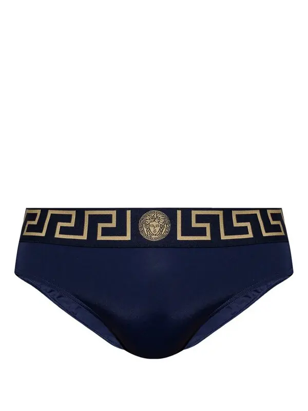 Versace Greca Border Briefs - Blue
