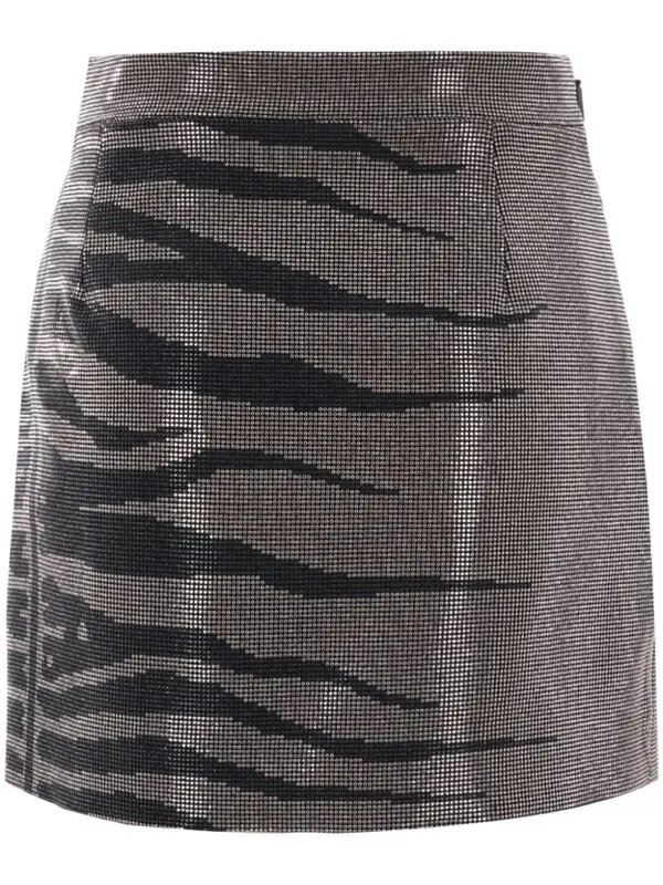 Roberto Cavalli Rhinestone-embellished Mini Skirt