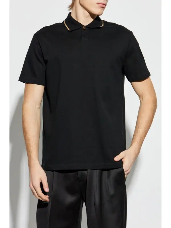 Versace Stripe-detail Polo Shirt