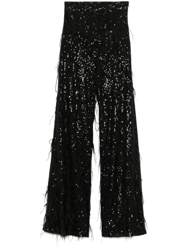 NISSA Sequin-embellished Trousers