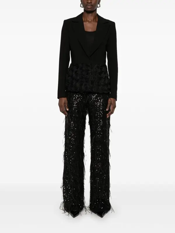NISSA Sequin-embellished Trousers