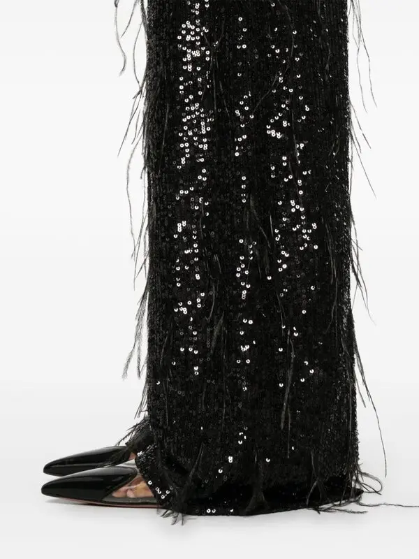 NISSA Sequin-embellished Trousers