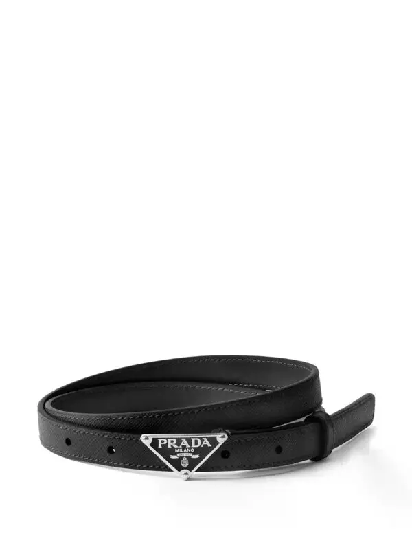 Prada Saffiano Leather Belt - Black
