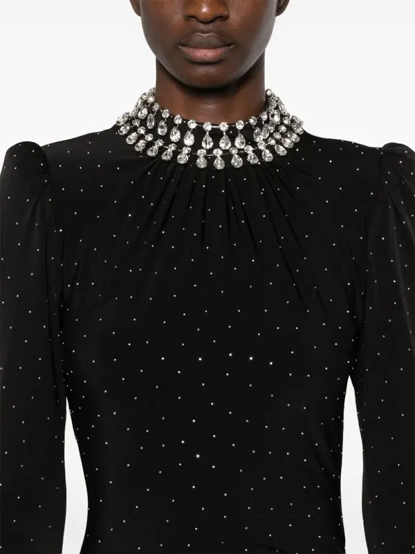 NISSA Crystal-embellished Maxi Dress