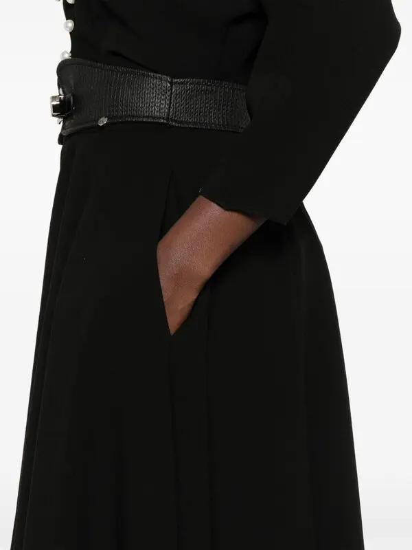 NISSA Belted Midi Skirt