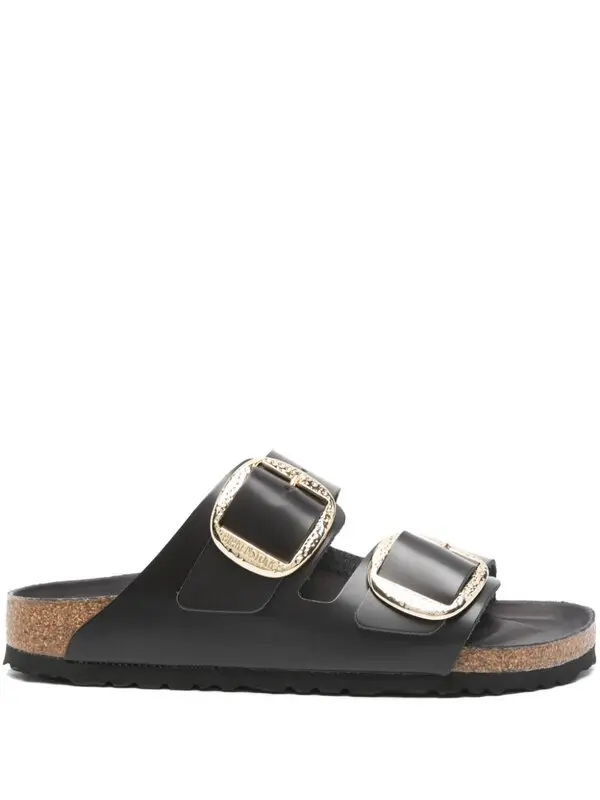 BIRKENSTOCK Arizona Big Buckle Slides - Brown