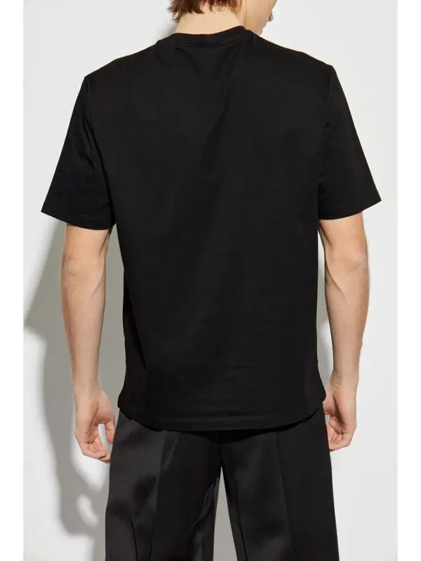 Versace Chain Crest T-shirt - Black