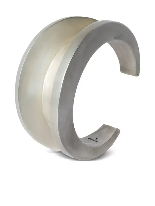 PARTS OF FOUR Crescent Channel Cuff Bracelet - Silver
