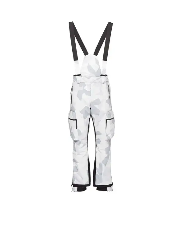 Prada Printed Technica Fabric Ski Pants - Grey
