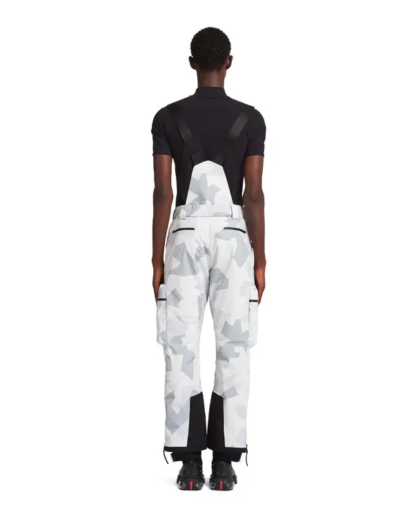 Prada Printed Technica Fabric Ski Pants - Grey