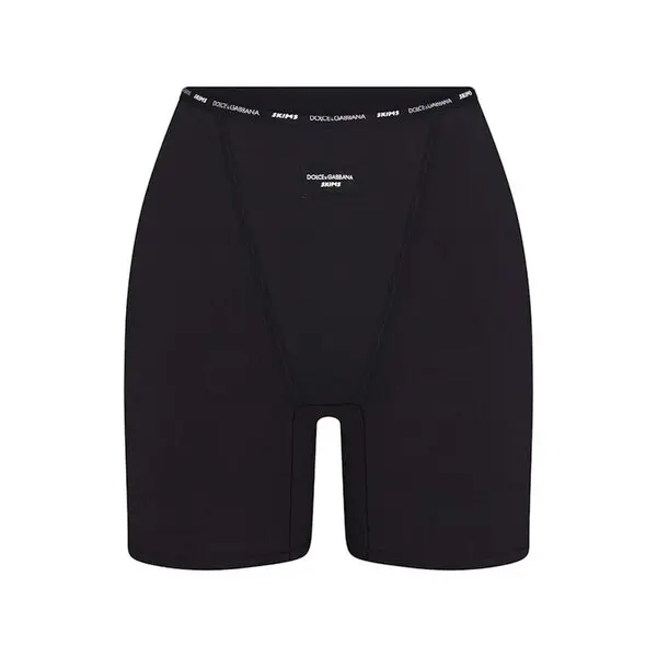 SKIMS X Dolce&gabbana Cotton Jersey Boxer - Onyx