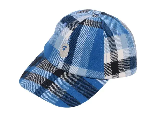 BAPE Check Panel Cap - Blue