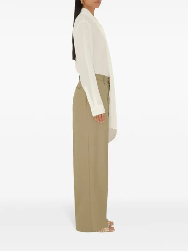 Burberry Tailored Wool Trousers - Neutrals