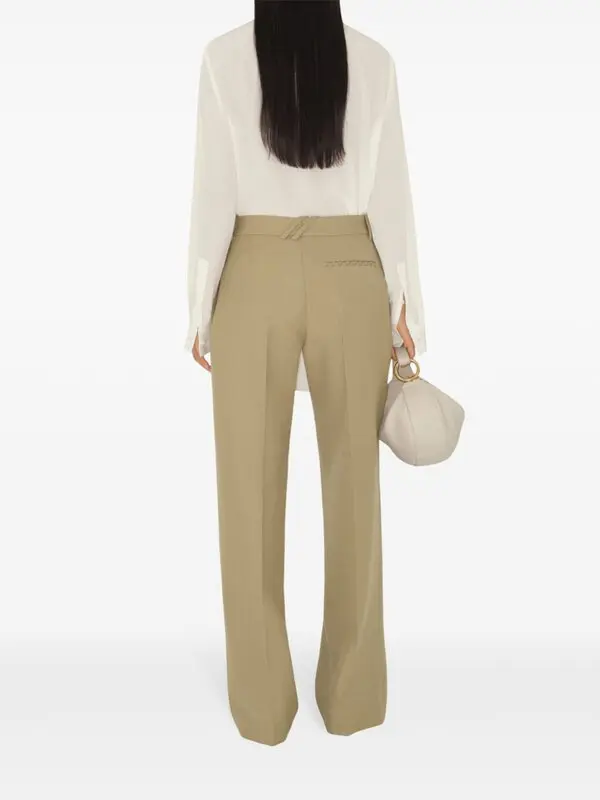 Burberry Tailored Wool Trousers - Neutrals