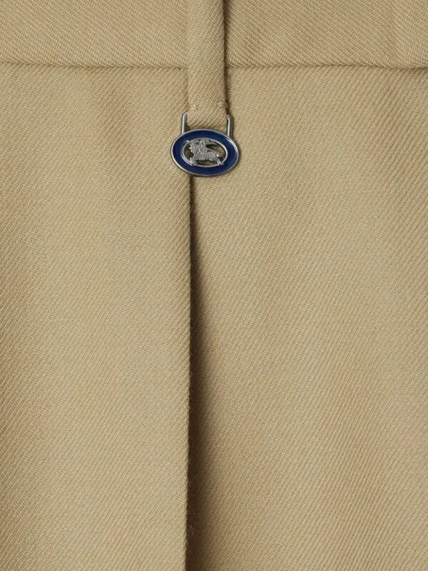 Burberry Tailored Wool Trousers - Neutrals