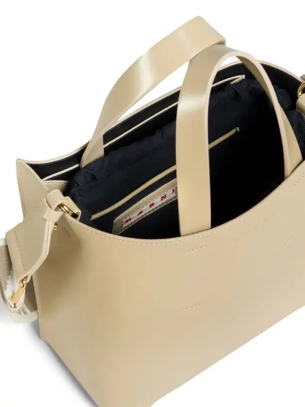 Marni Museo Mini Bag In Leather - Neutrals