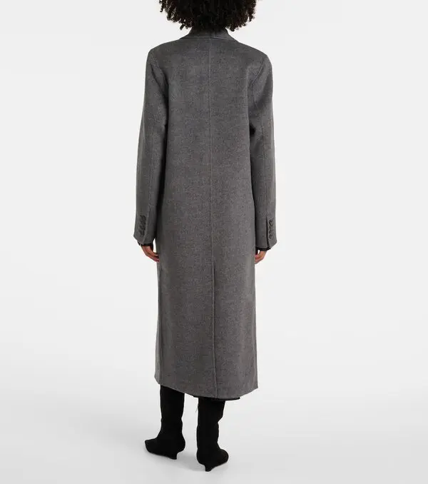 TOTEME Classic Double Wool Coat - Grey