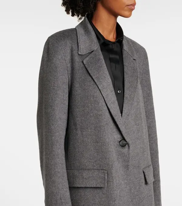 TOTEME Classic Double Wool Coat - Grey