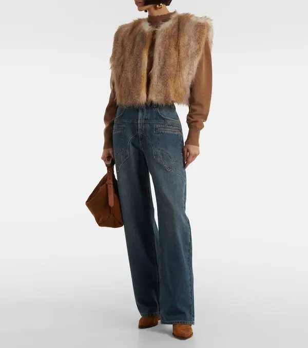 Isabel Marant Étoile Alexina Faux Fur Vest