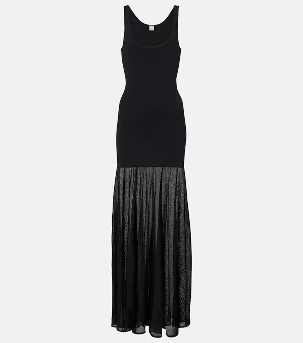 TOTEME Evening Tank Maxi Dress - Black