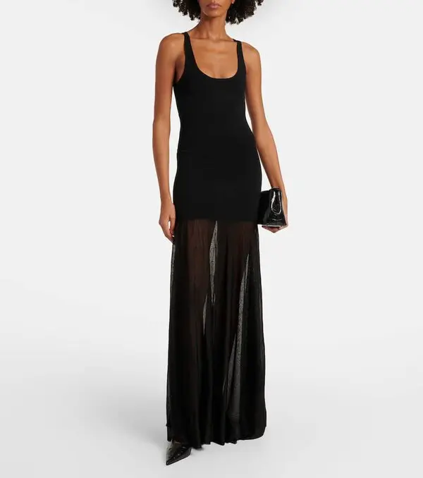 TOTEME Evening Tank Maxi Dress - Black