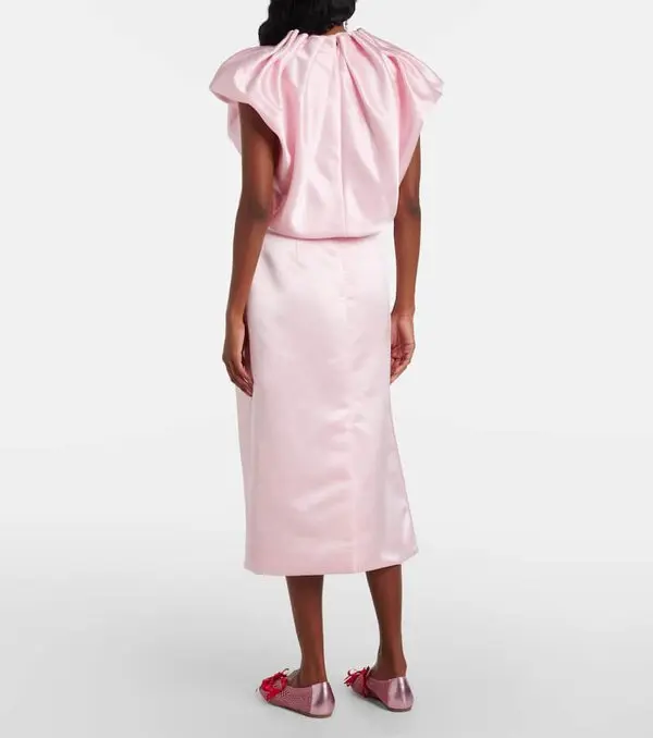 Simone Rocha Draped Satin Top