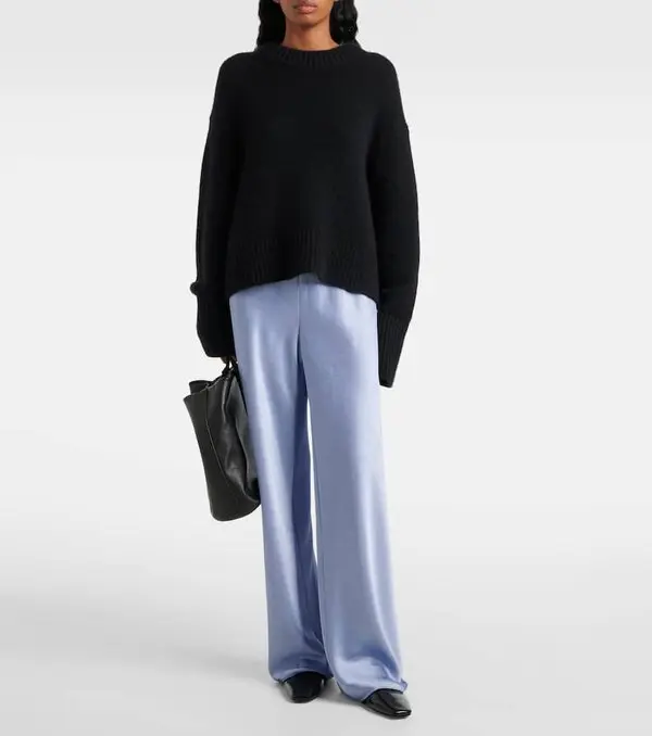 Vince High-rise Wide-leg Pants - Blue