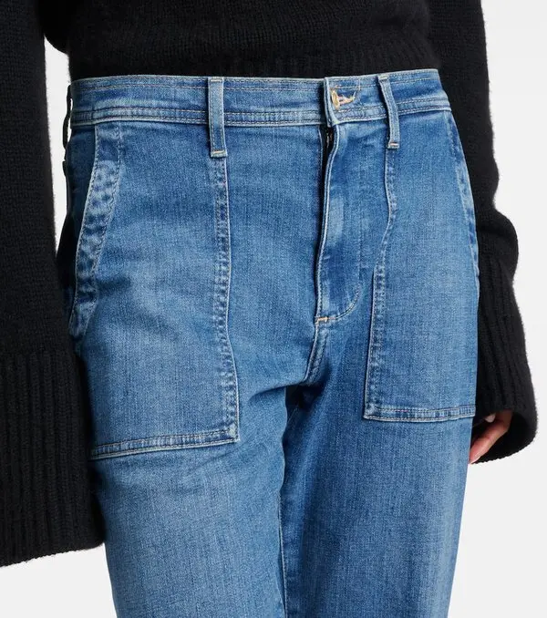 7 For All Mankind High-rise Straight Jeans