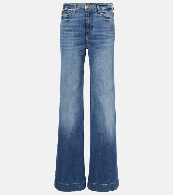 7 For All Mankind Modern Dojo Groovy High-rise Flared Jeans