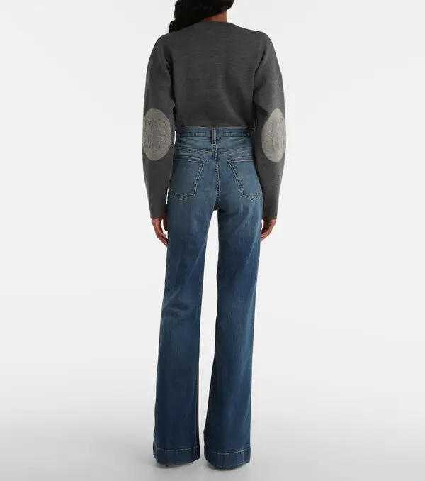 7 For All Mankind Modern Dojo Groovy High-rise Flared Jeans