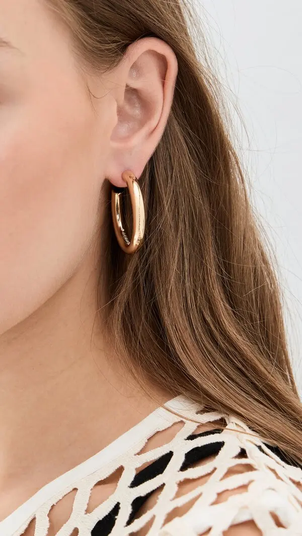 Baublebar Dalilah Hoop Earrings In Gold 67% Off Editorialist