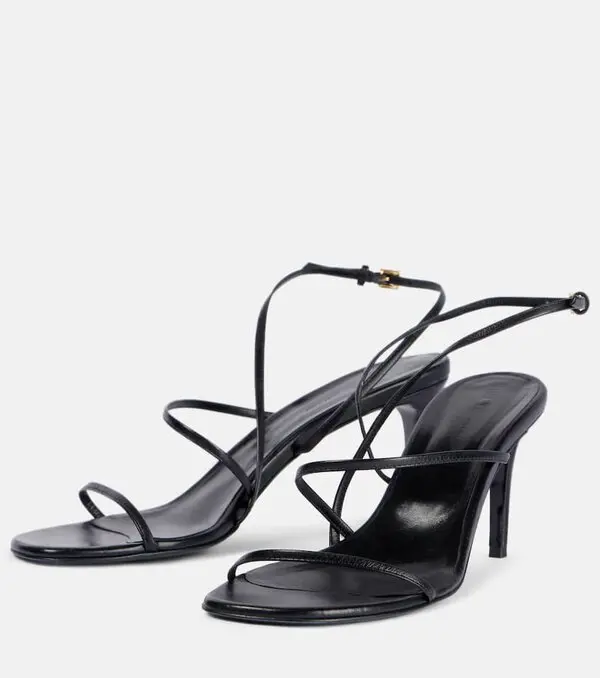 Khaite Loop 75 Leather Sandals