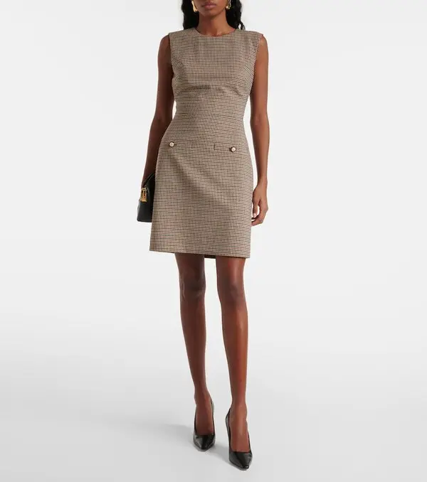 Veronica Beard Houndstooth Mini Dress