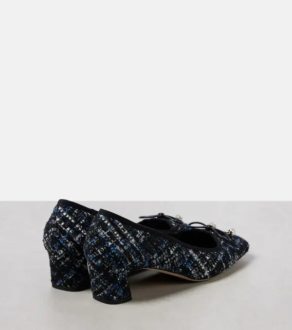 JIMMY CHOO Elme 45 Tweed Pumps